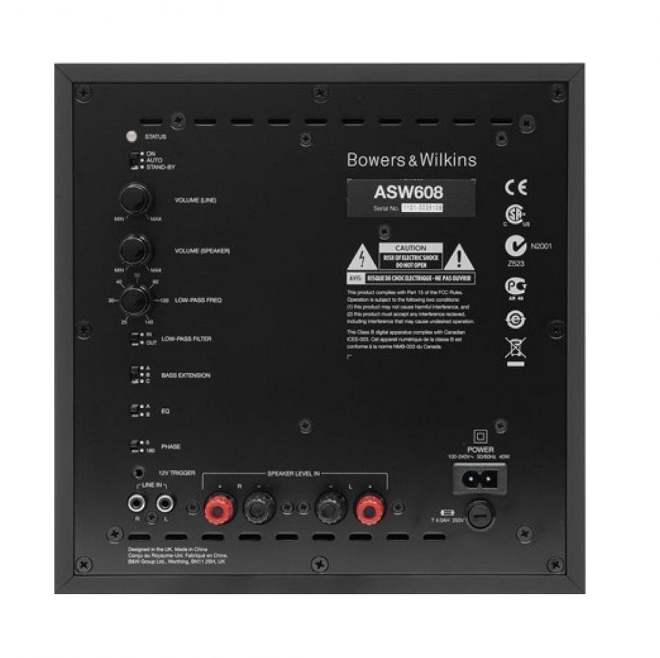 B&w Bowers & Wilkins ASW608 – Subwoofer 8 ” 200 Watts Clase D | AVSpectrum