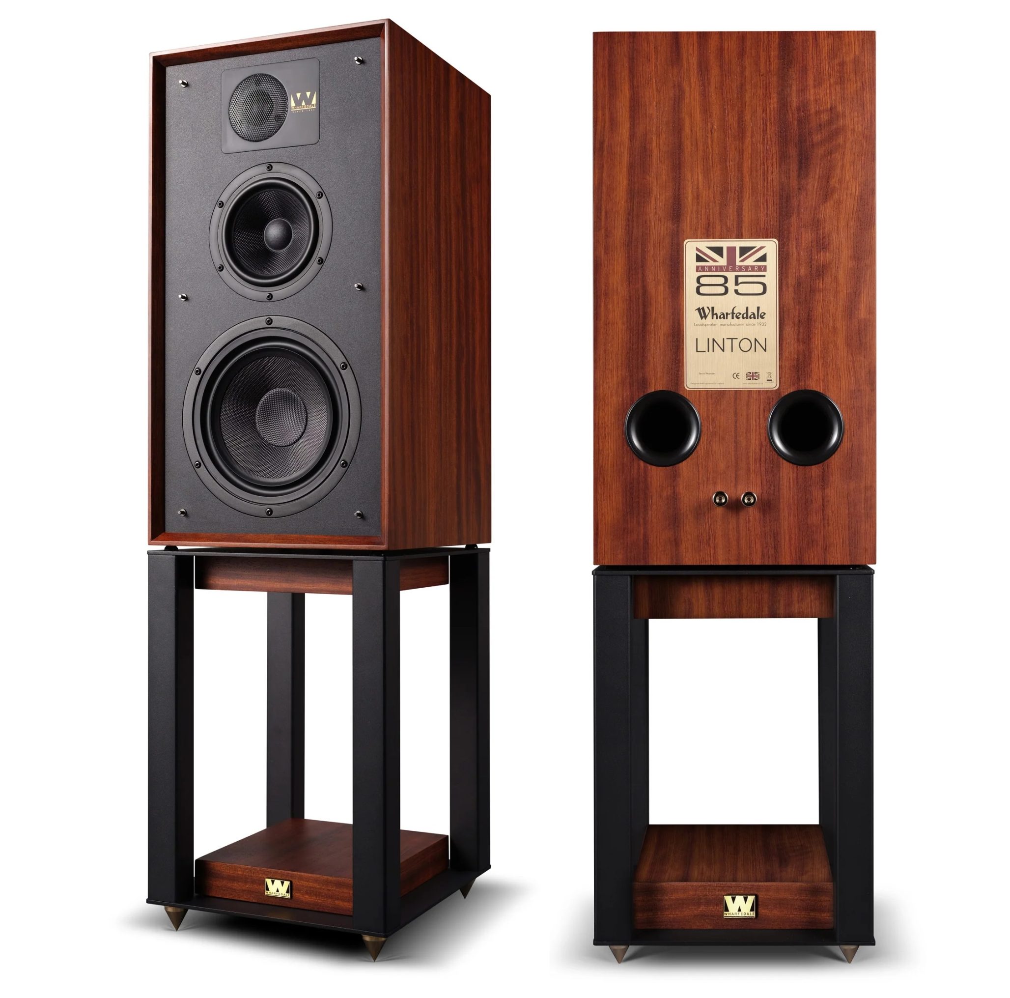 Wharfedale Linton Heritage Par Red Mahogany con soportes Linton ...